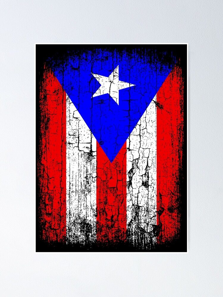"Vintage Puerto Rico Flag " Poster for Sale by EthosWear | Redbubble