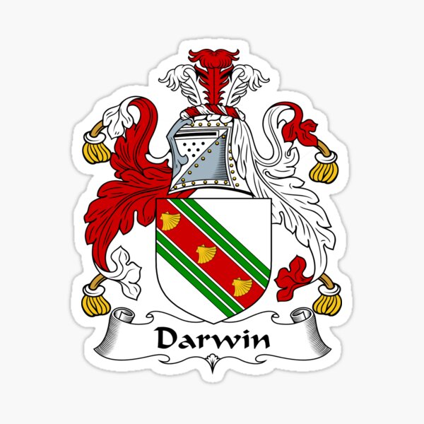 "Darwin " Sticker by HaroldHeraldry | Redbubble