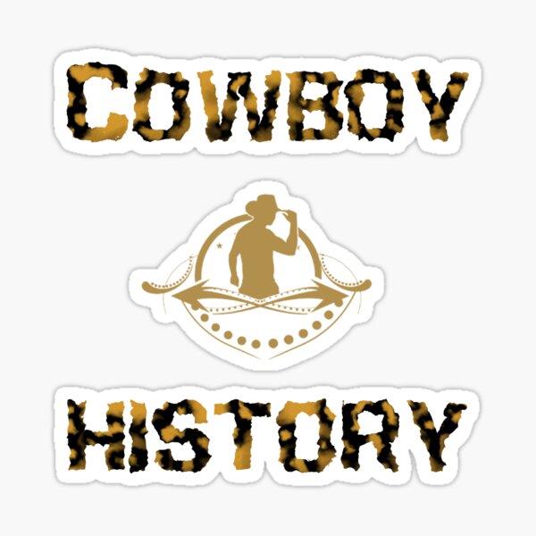 "cowboy history" Sticker for Sale by dionusos-vogue | Redbubble
