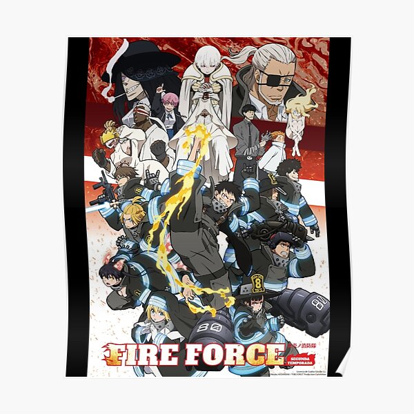 "Fire Force Design " Poster for Sale by charylhtxra16 | Redbubble