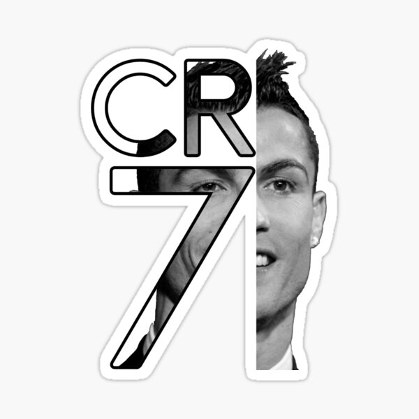 "CR7 Cristiano Ronaldo Modern Style" Sticker by BZ69 | Redbubble