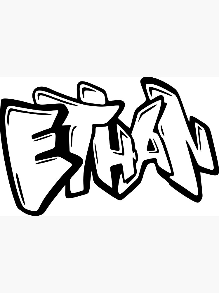 "Ethan - Graffiti Name Design" Sticker for Sale by NameThatShirt ...
