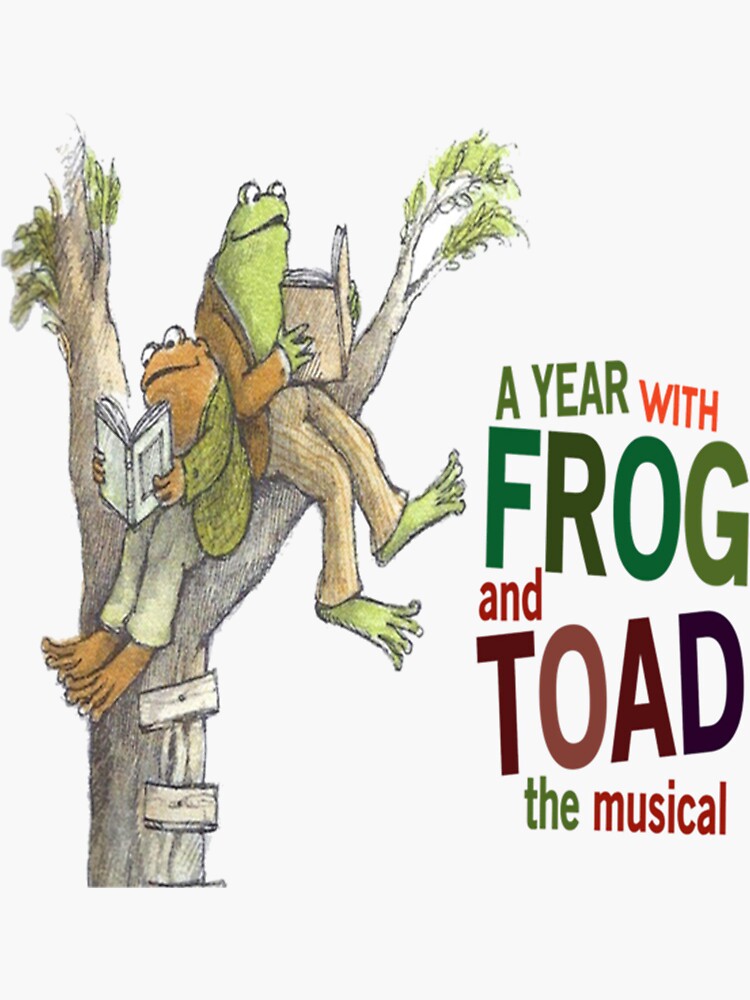 "frog and toad cute " Sticker for Sale by esignsByJen | Redbubble