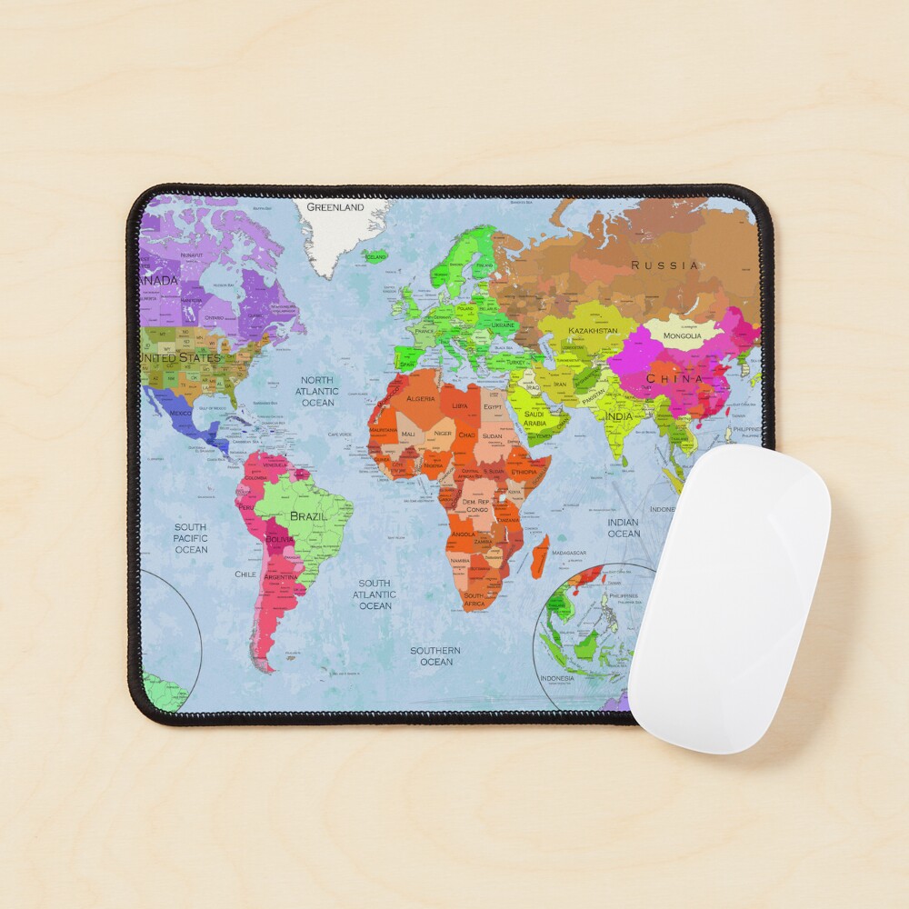 "World Map With Countries Art" Poster for Sale by SharpWallArts | Redbubble