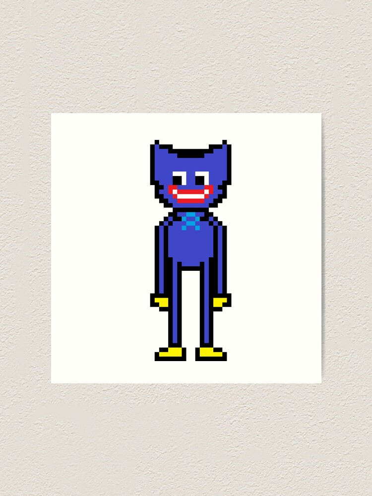 "Huggy Wuggy Poppy Playtime Pixel Art" Art Print for Sale by ...