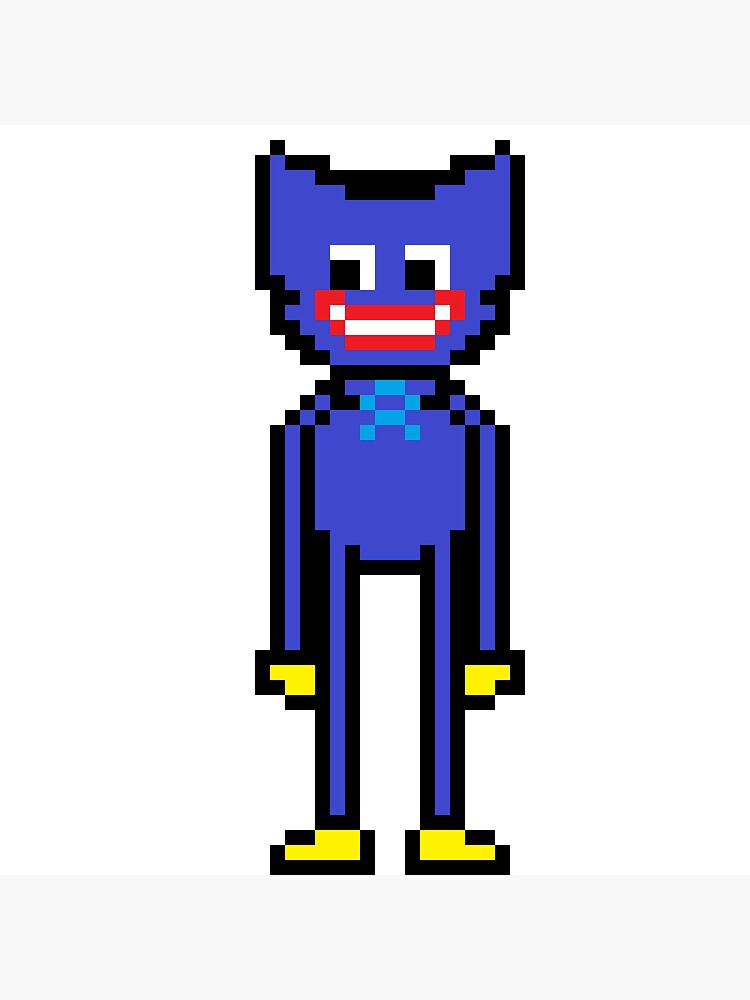 "Huggy Wuggy Poppy Playtime Pixel Art" Metal Print for Sale by ...