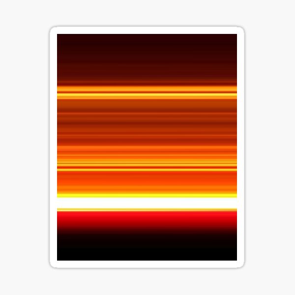 "Sunset Tail Light Spectrum Gradient" Sticker for Sale by OnigiriDoctor ...