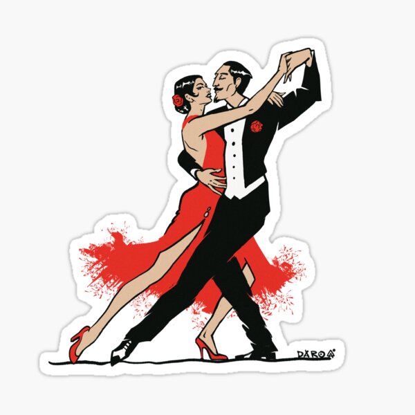"Tango" Sticker for Sale by DessinDaro | Redbubble