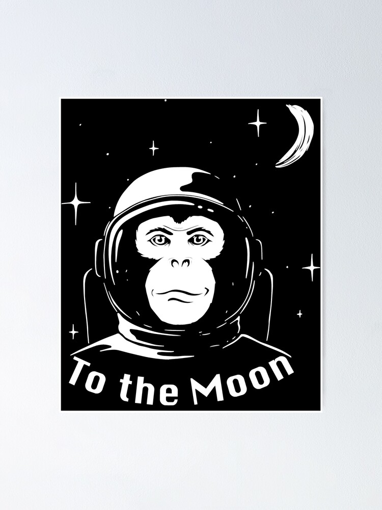 Póster «Who Loves Basket Never Forget To The Moon Ape Grow With Me ...