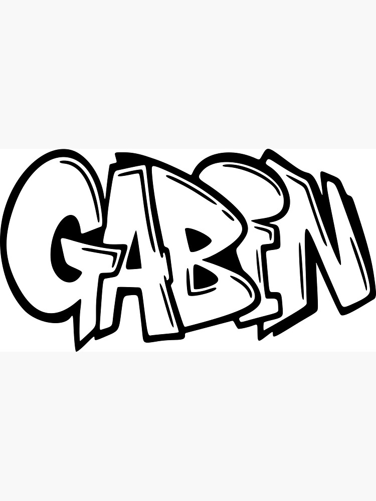 "Gabin - Graffiti Name Design" Sticker for Sale by NameThatShirt ...