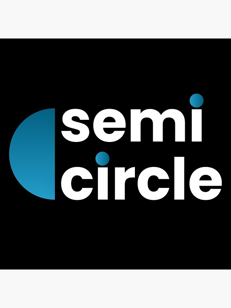 "Semi Circle logo design " Poster for Sale by SemicircleSC | Redbubble