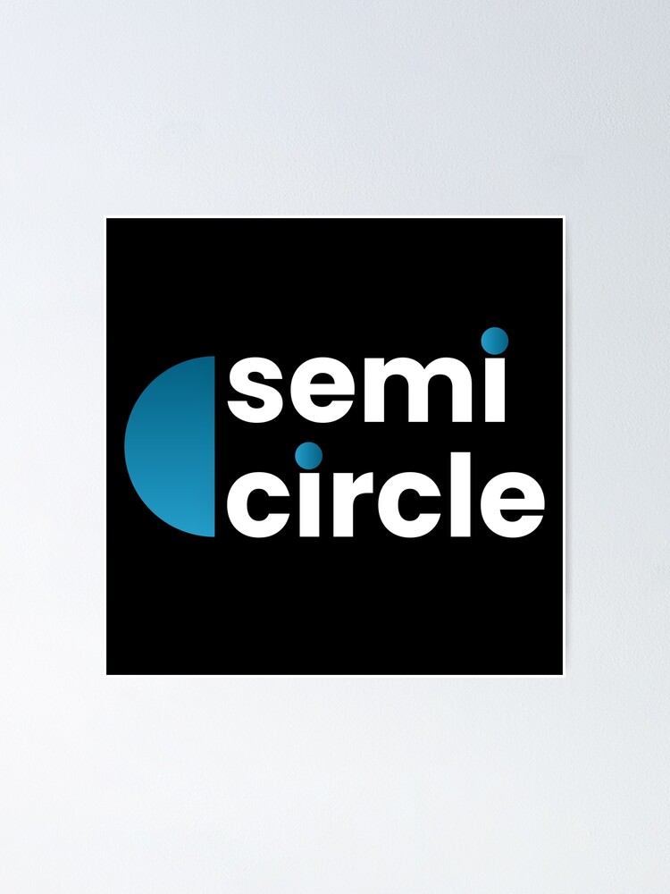 "Semi Circle logo design " Poster for Sale by SemicircleSC | Redbubble