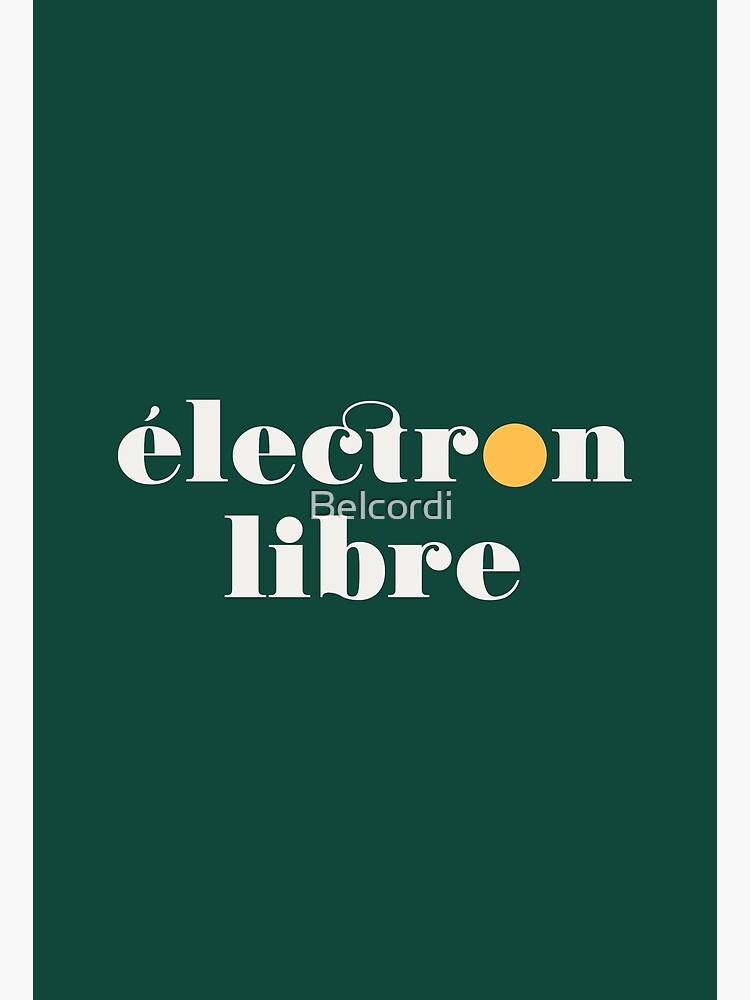 Impression photo « Électron Libre - Free Spirit (blanc) », par Belcordi | Redbubble