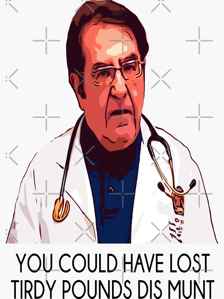 "Dr Now My 600lb Life Tirdy Pound Dis Munt" Sticker for Sale by Marina ...
