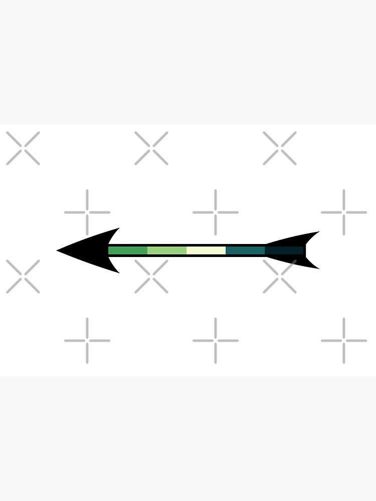 "Aromantic spectrum pride arrow" Poster for Sale by lunyssa | Redbubble