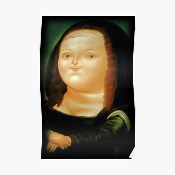 "Fat Mona" Poster for Sale by Pangeguns | Redbubble