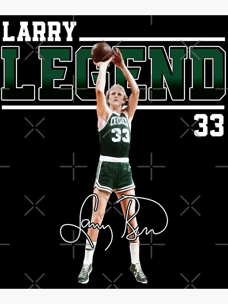 "Larry Bird Legend Basketball Signature Vintage Retro 80s 90s Bootleg ...