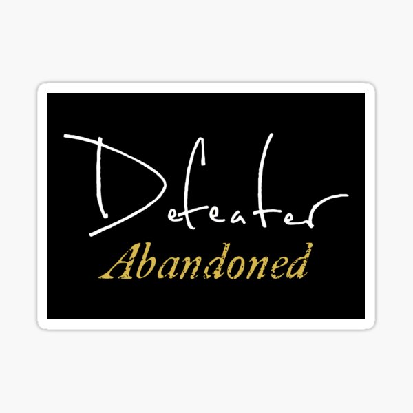 "Defeater Abandoned" Sticker for Sale by JeffreySears | Redbubble