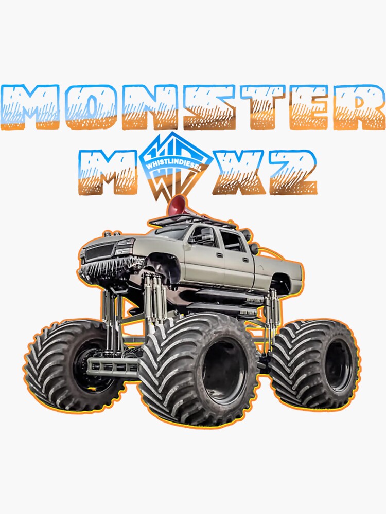 "Whistlin Diesel MONSTER MAX 2 TRUCK" Sticker for Sale by samuevicent ...