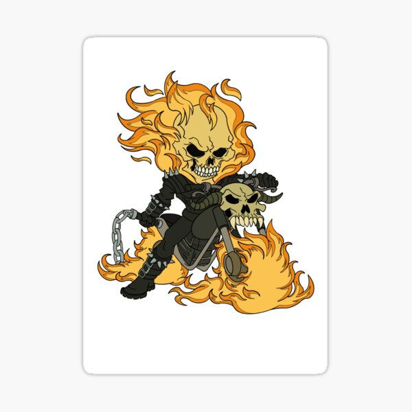 "Ghost rider " Sticker for Sale by Eayzj | Redbubble