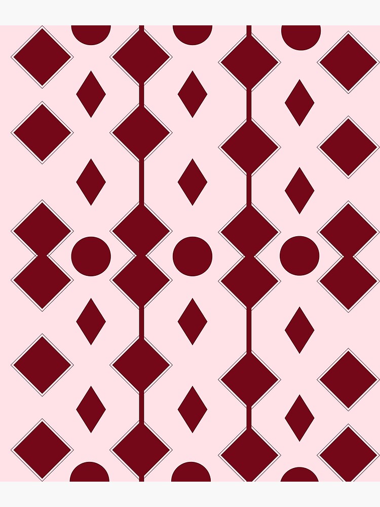 "RED Pattern Designs" Poster for Sale by MagnumOpusJA | Redbubble