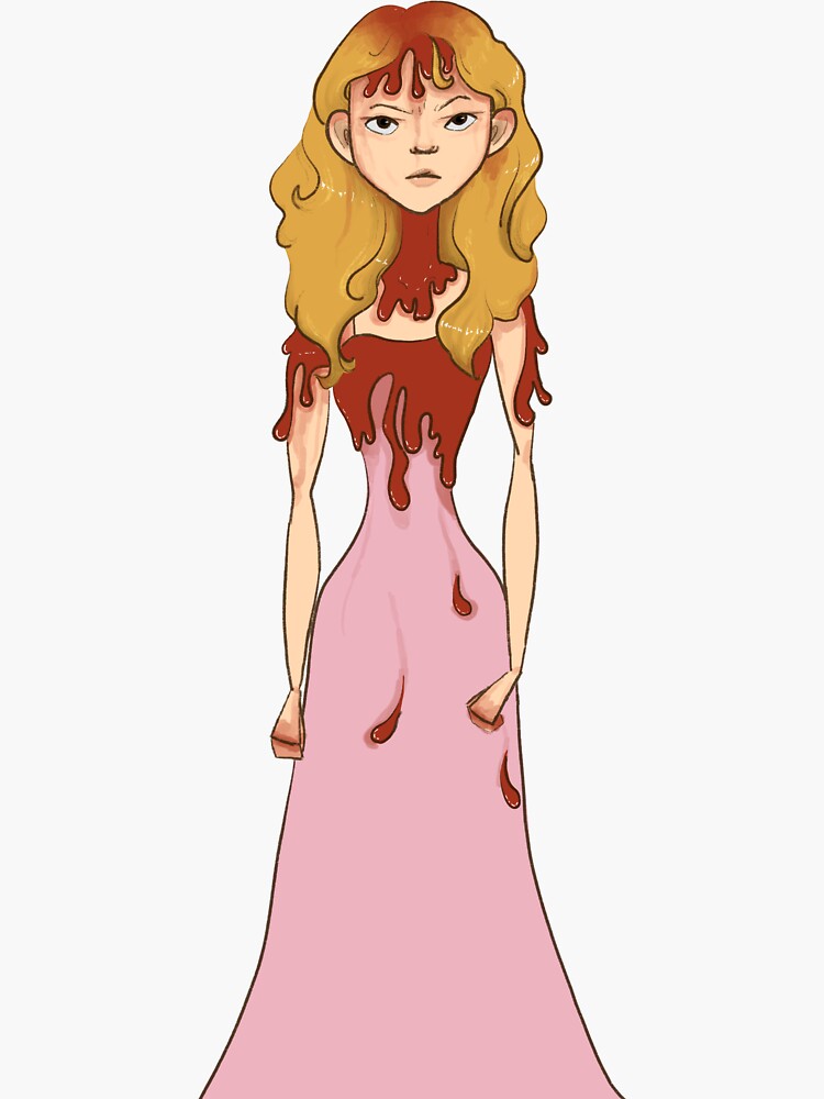 "Carrie" Sticker for Sale by Leyamay22 | Redbubble