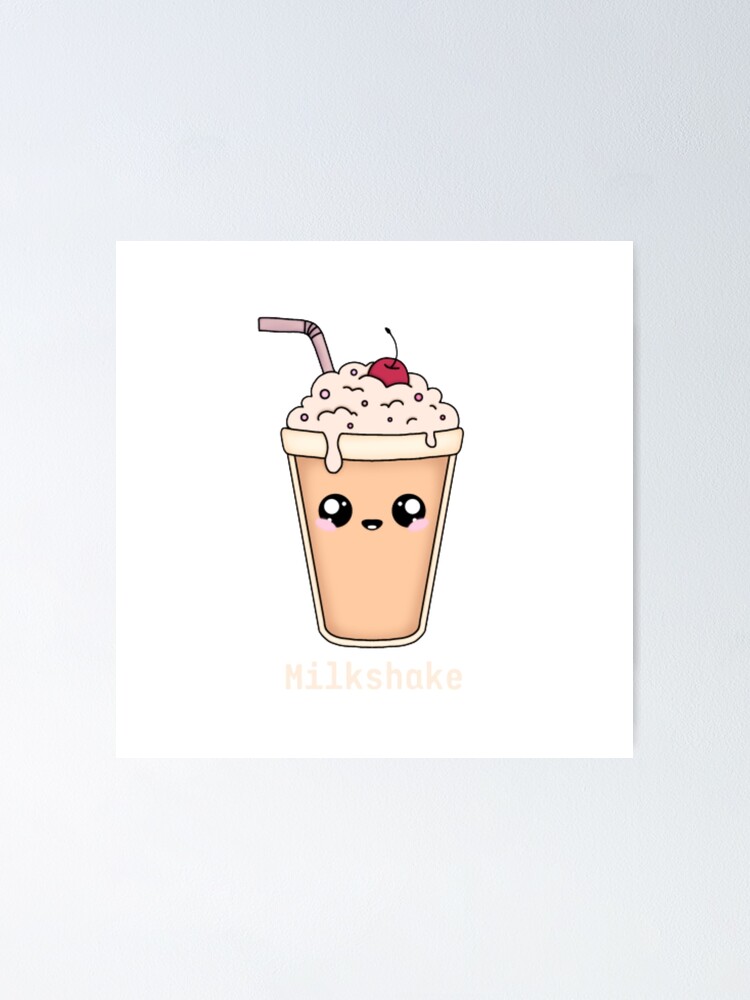 "kawaii milkshake" Poster for Sale by clara-20 | Redbubble