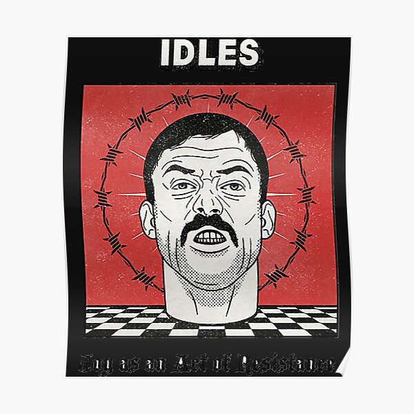 "Idles artwork white logo" Poster for Sale by Lopez158 | Redbubble