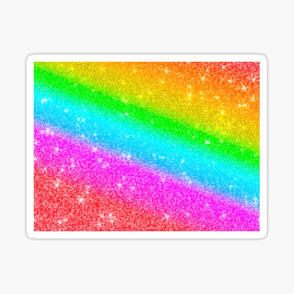 "Rainbow Glitter" Sticker for Sale by Pride-by-Catty | Redbubble