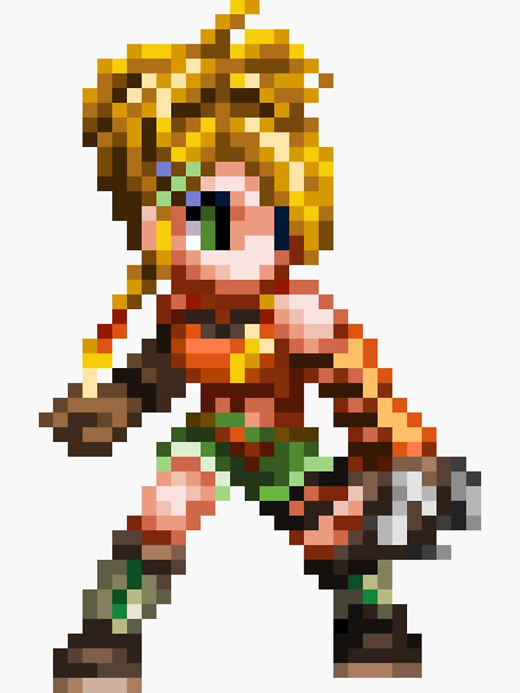 "Rikku Idle Final Fantasy X Pixel Art" Sticker for Sale by PIXEL-KIM ...