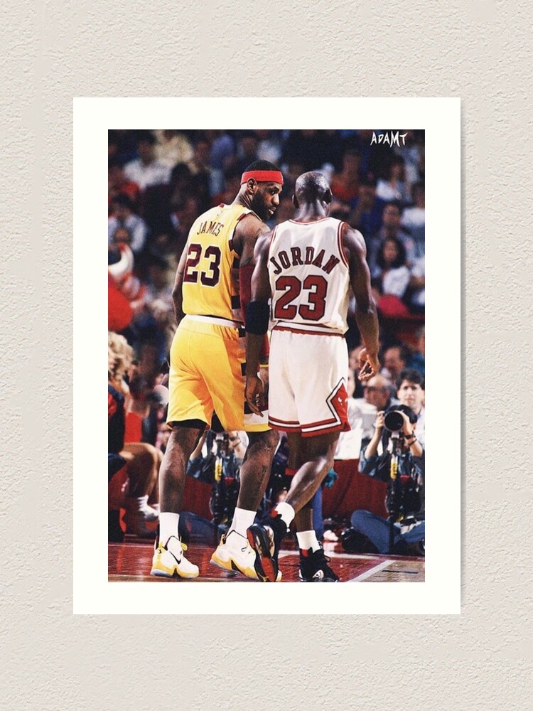 "Michael Jordan and Lebron James, Basketball posters" Art Print for ...