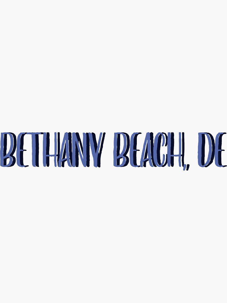 "Bethany Beach, DE" Sticker for Sale by enpdesigns | Redbubble