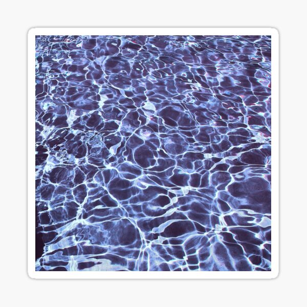 "Deluge Blue Ripples" Sticker for Sale by Waveprints | Redbubble