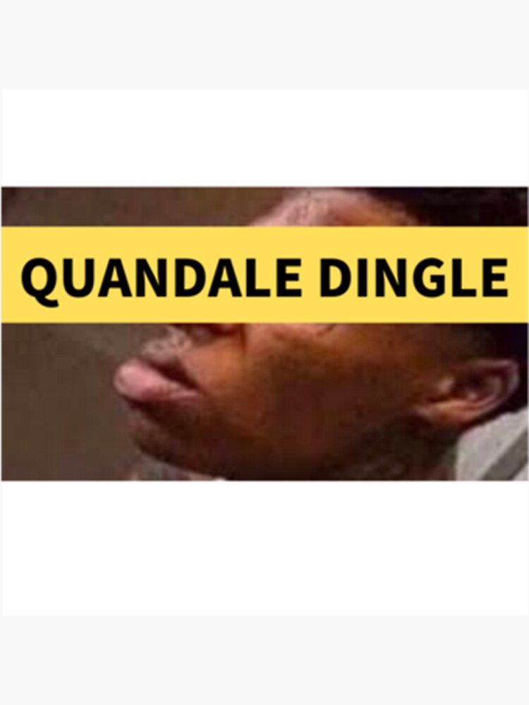 "quandale dingle " Sticker for Sale by SusanneJamesz | Redbubble