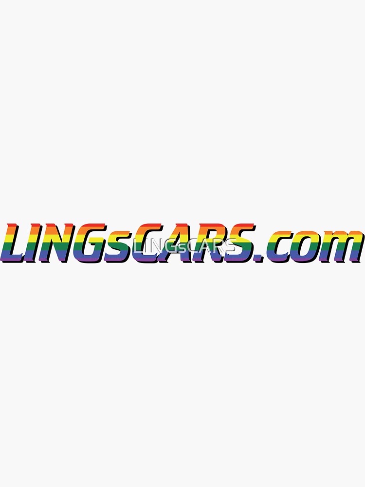 "LingsCars Pride of Lings" Sticker for Sale by LINGsCARS | Redbubble
