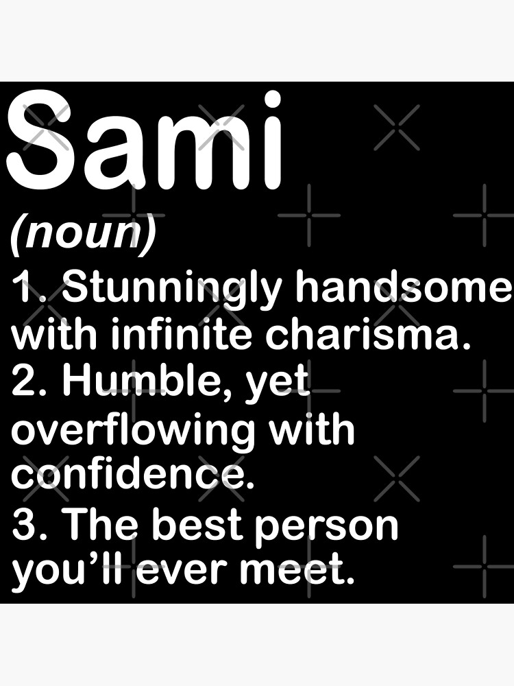 "Sami Definition Personalized Name Funny Custom Birthday Gift Idea ...