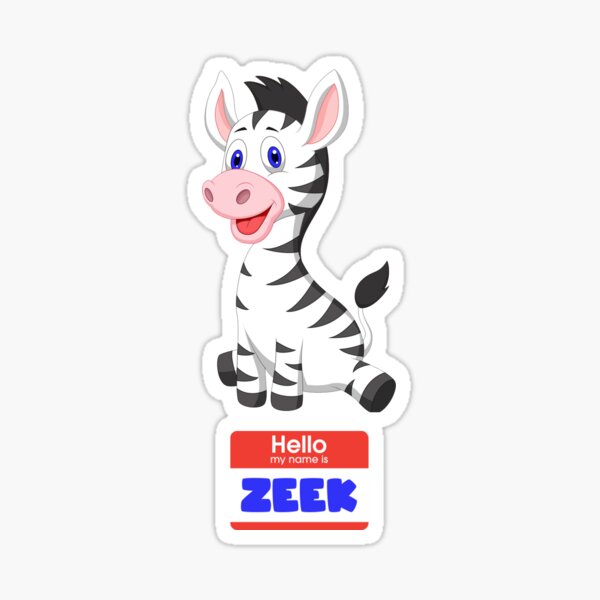 "zeek" Sticker for Sale by Samoy10 | Redbubble