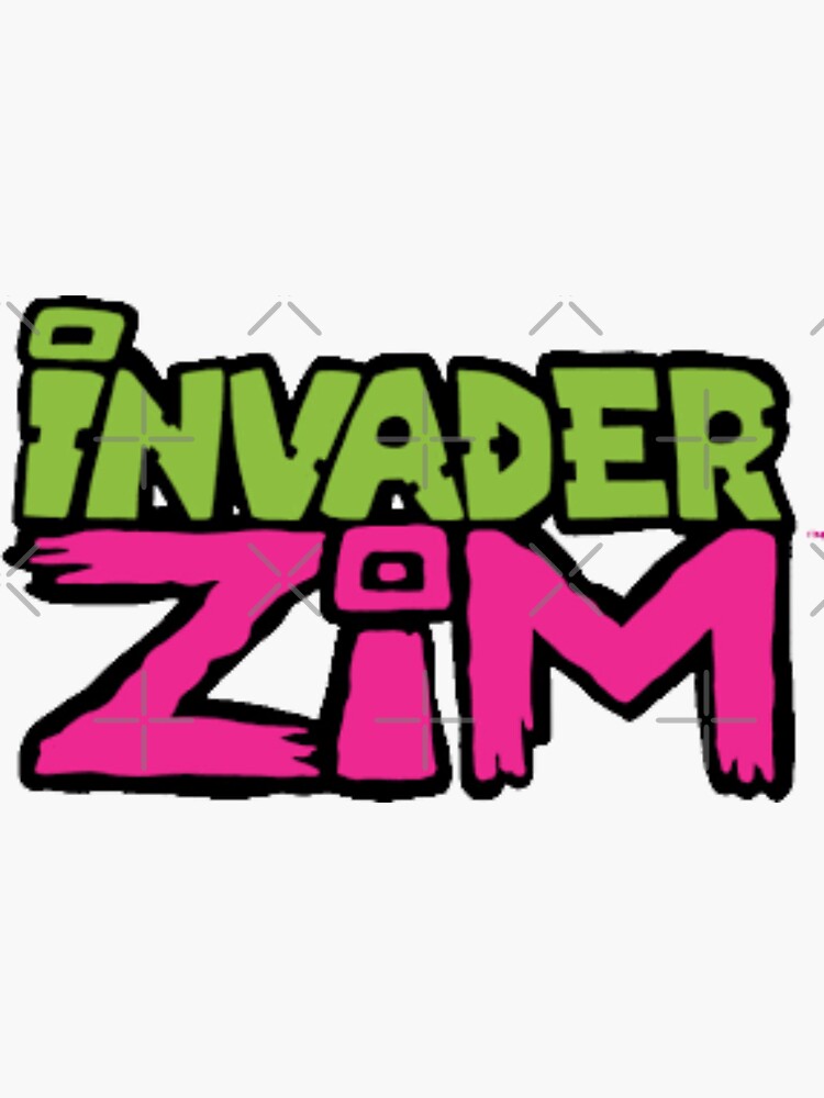 "Invader Zim logo - Nickelodeon Kids Cartoon" Sticker for Sale by ...