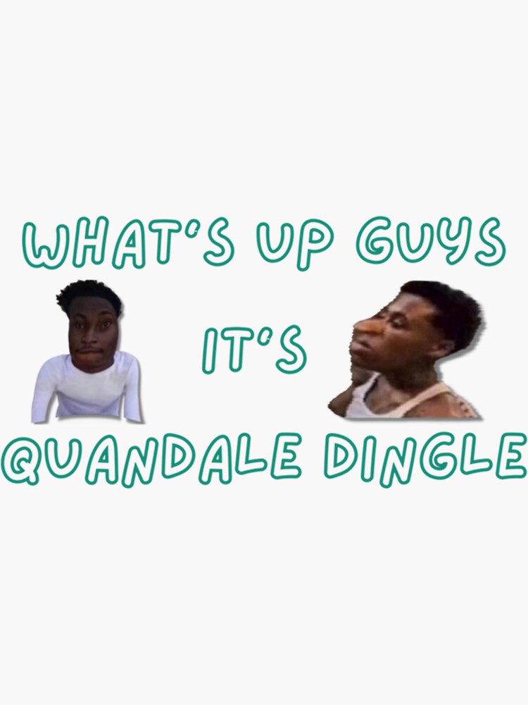 "Quandale Dingle T Shirt Quandale " Sticker for Sale by SusanneJamesz ...