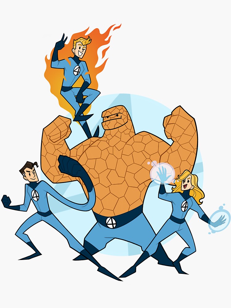 "Just Call the Four!" Sticker for Sale by TheDoodleFox | Redbubble