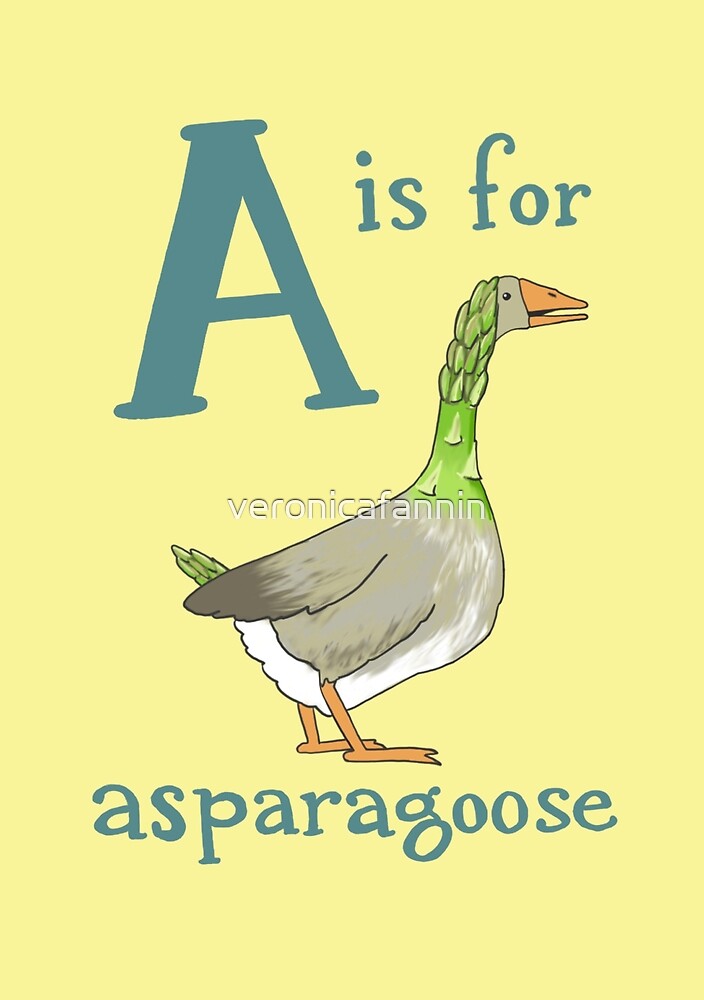 "A is for Asparagoose" by veronicafannin | Redbubble