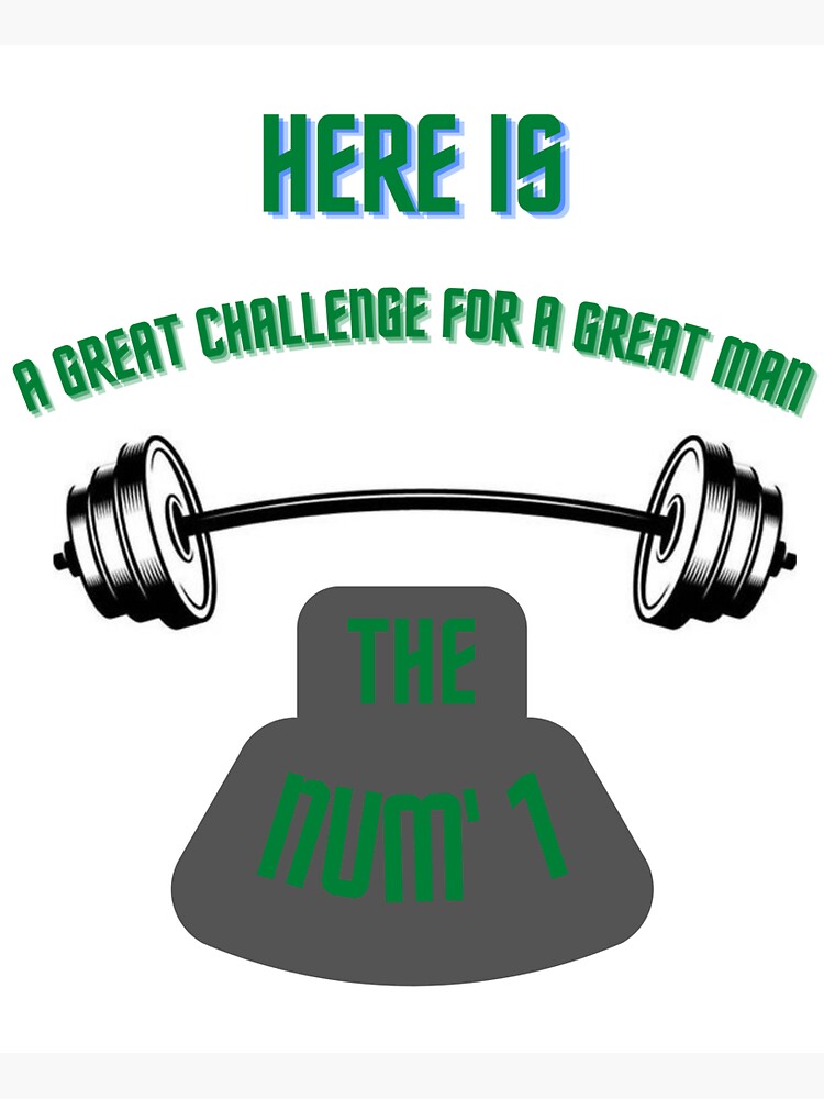 "A great challenge for a great man" Sticker for Sale by Papuzek | Redbubble
