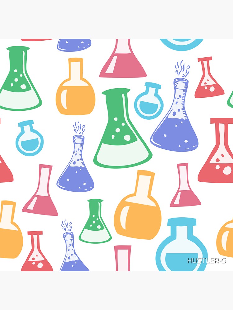 "SCIENCE LAB CUTE PATTERNS" Sticker for Sale by HUSTLER-S | Redbubble