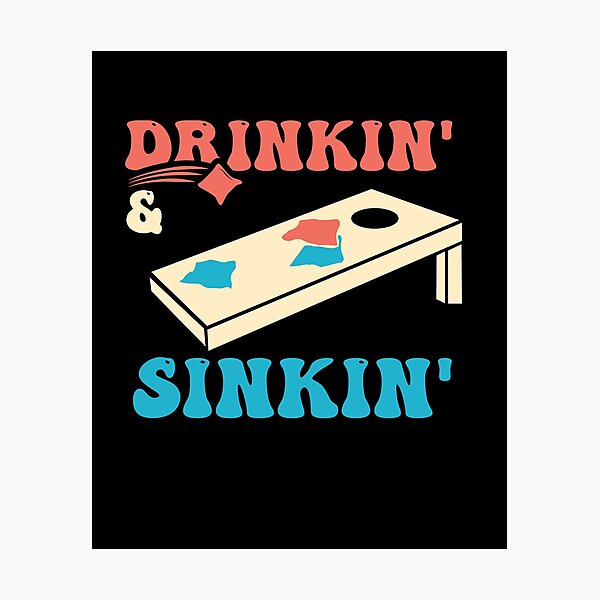 Lámina fotográfica «Cornhole y cerveza, Cornhole Player, tableros ...