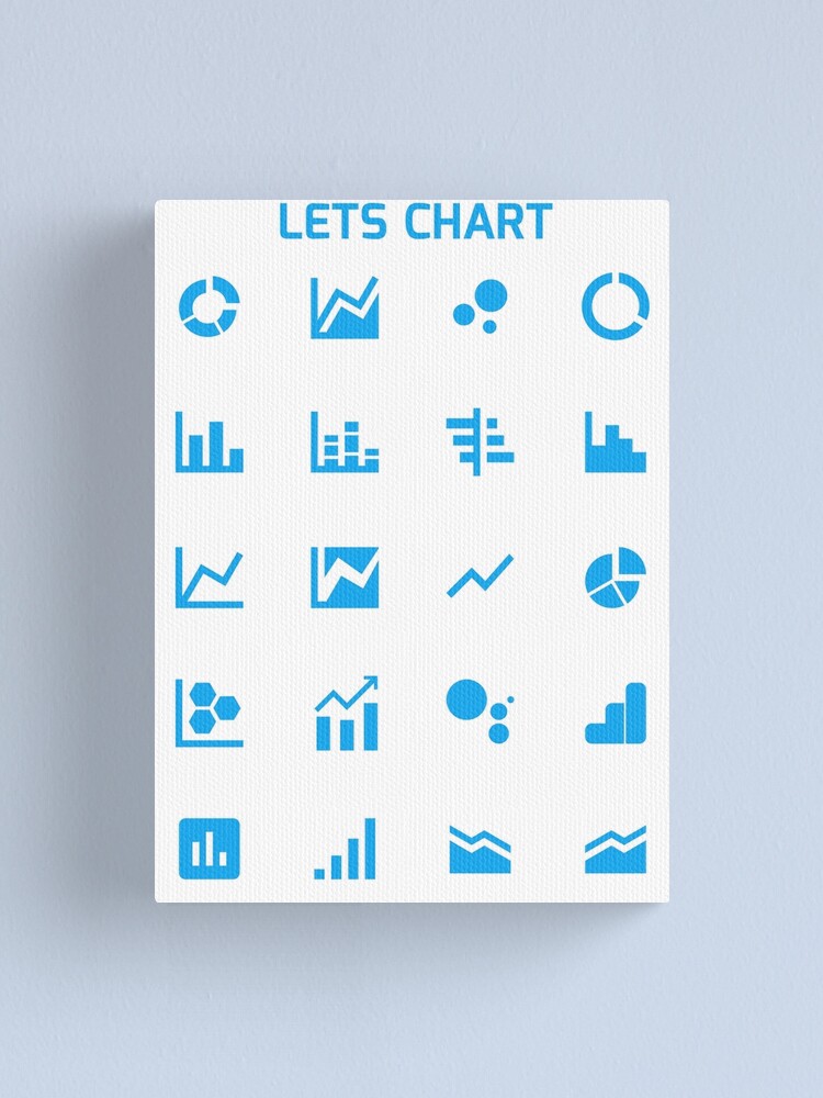 "data charts charts for data charts trending data charts" Canvas Print ...