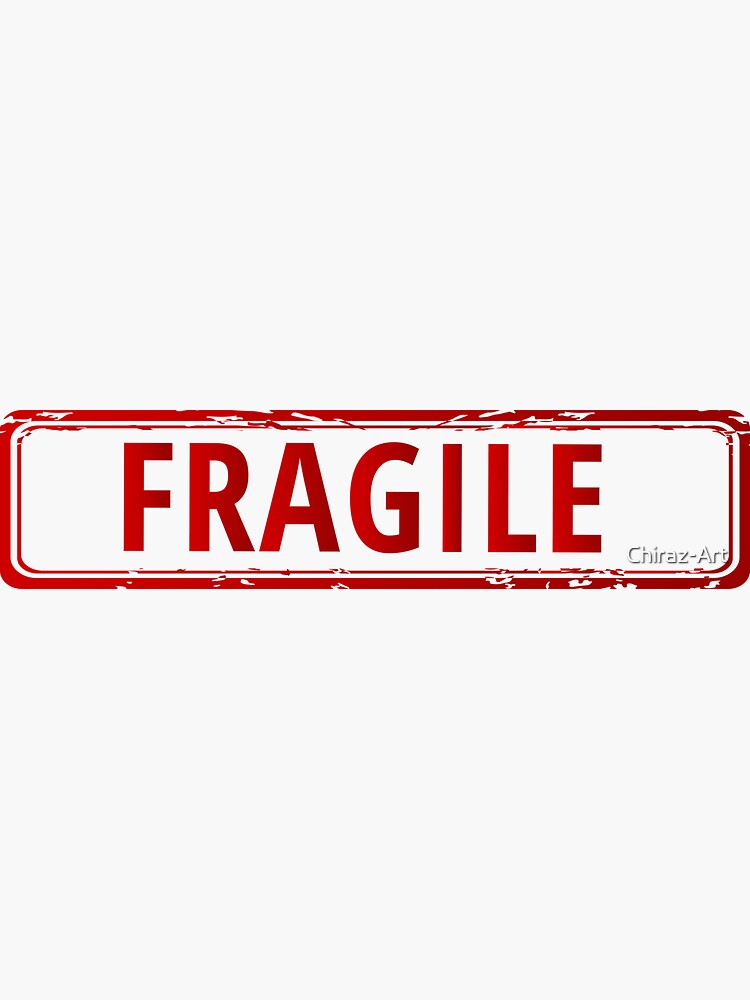 "fragile , funny , tampon" Sticker for Sale by Chiraz-Art | Redbubble