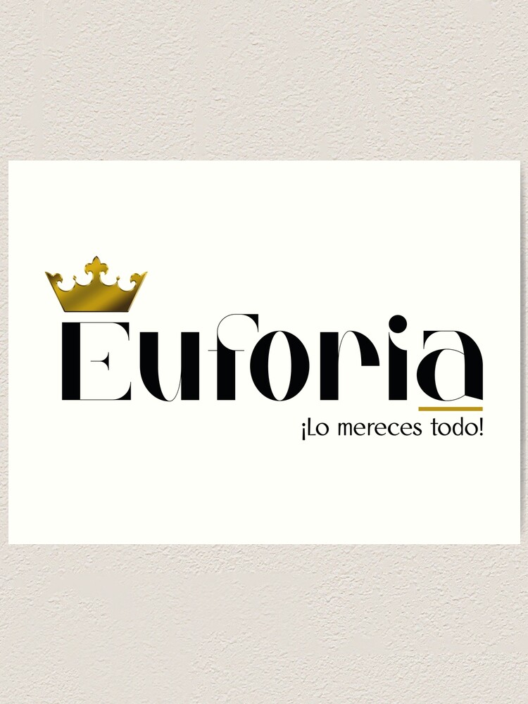 "euphoria logo" Art Print for Sale by uchix | Redbubble