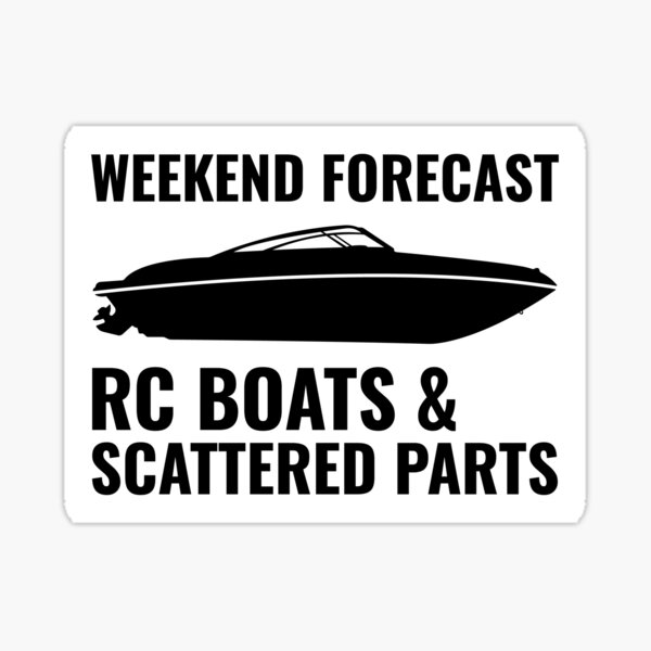 "Rc Electric Boat Powerboat Speedboat Racing " Sticker for Sale by ...