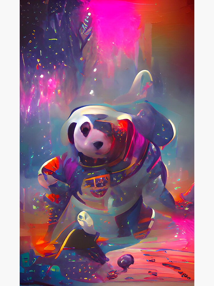 "Cosmic Panda / Space Panda - Artificial Intelligence Art - AI Art ...