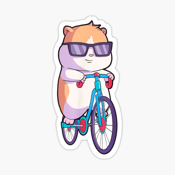 "Cycling Hamster Bicycle Kids Road Bike Cyclist " Sticker for Sale by ...
